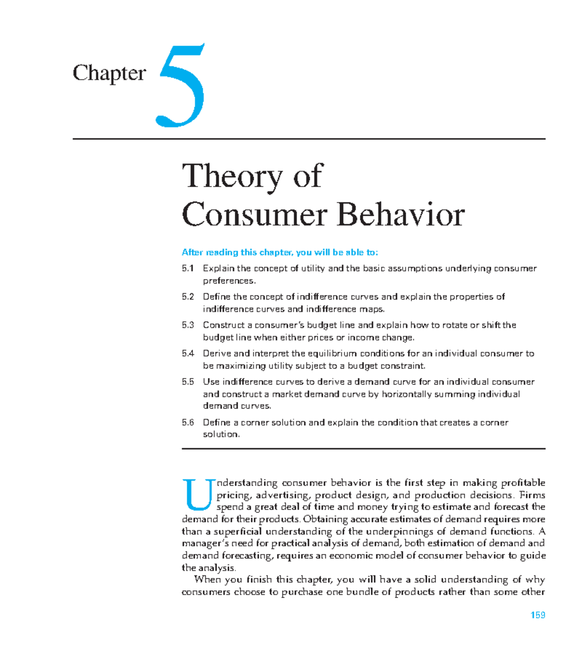 Chapter 3 consumer behavior - 159 Chapter 5 Theory of Consumer Behavior ...