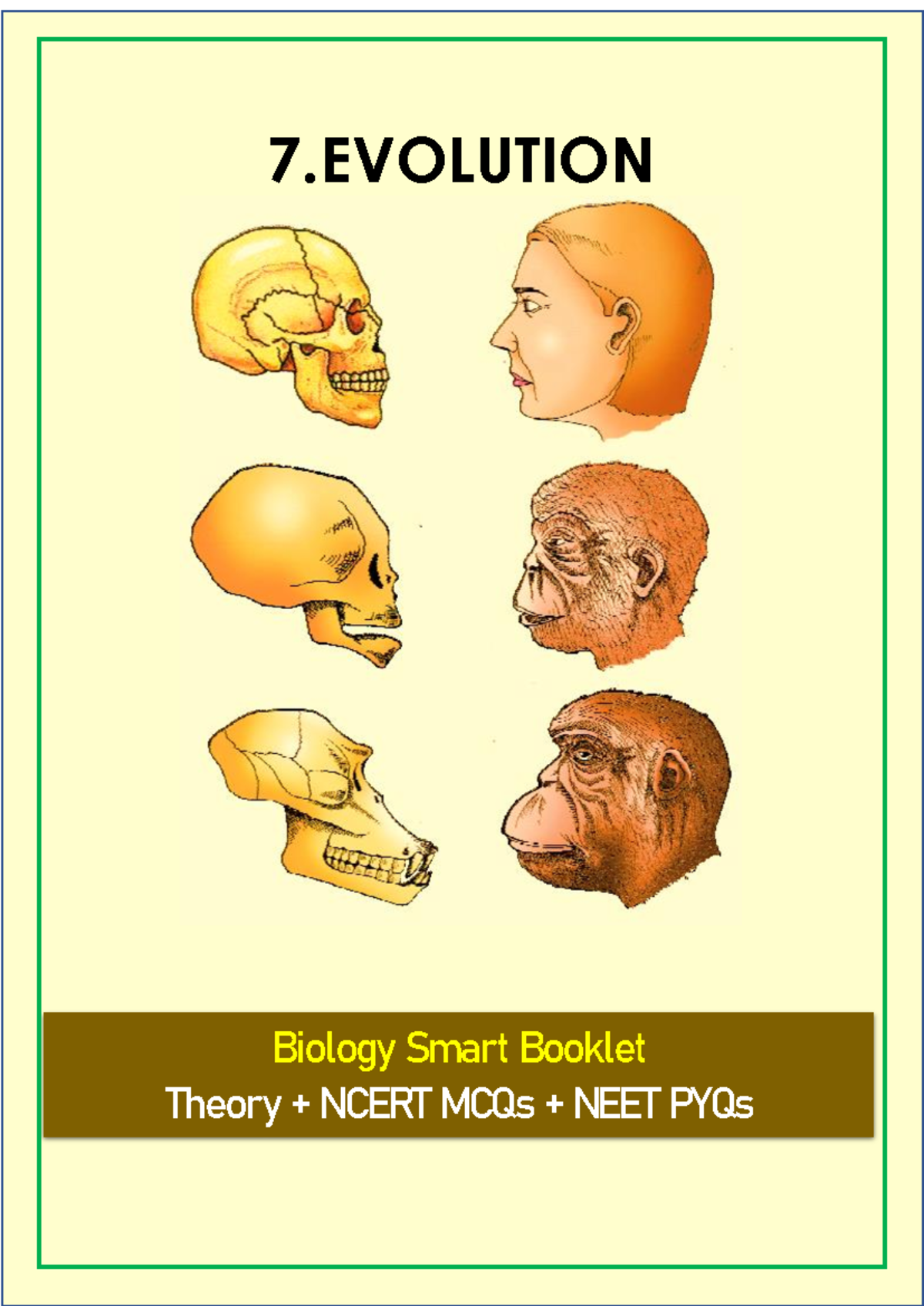 Evolution - PRACTICE PAPERS FOR BOARDS (Biology NCERT) - Studocu