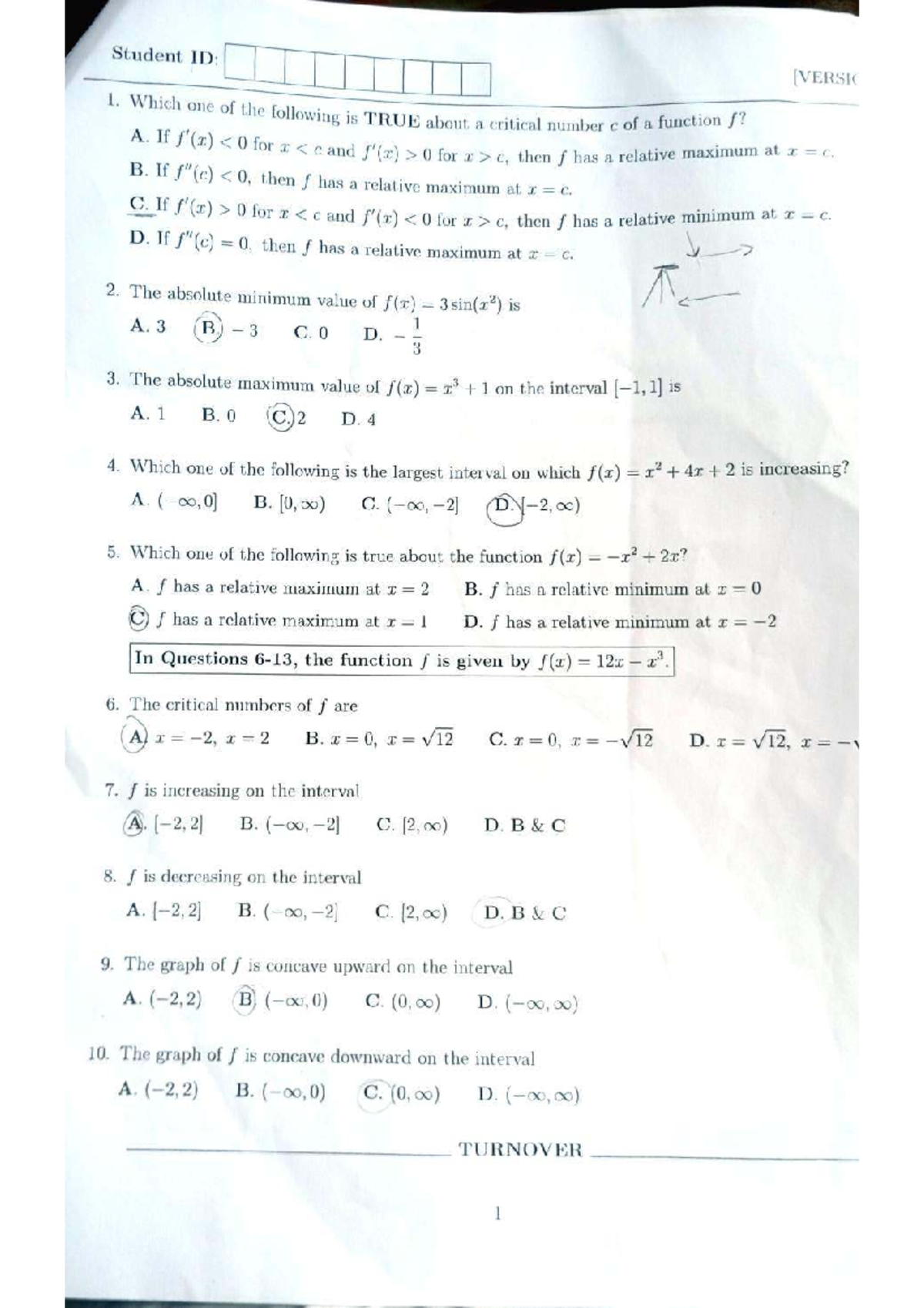 TEST 3 Revision Material for MAT 122 and Past Exam Papers - Studocu