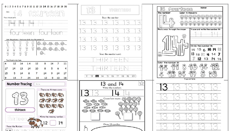Number Tracing Activities for 13-14: Frogs and Fairies - Studocu