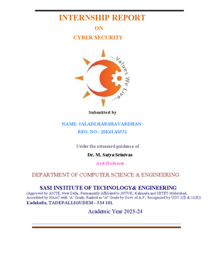 1232 Internship - INTERNSHIP REPORT ON AWS Cloud Virtual Internship Submitted by NAME: K. Vijay ...