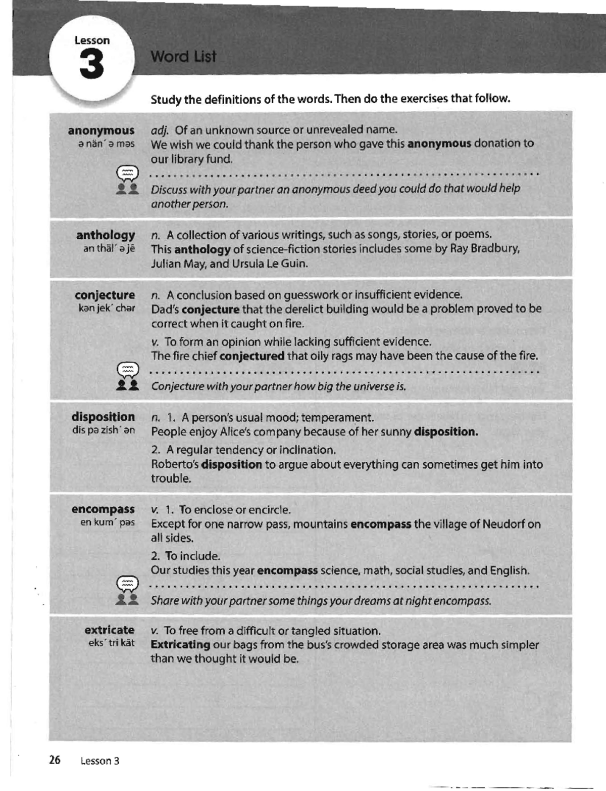 Worldly Wise 3000 G8 Lesson 3 Vocabulary Definitions & Exercises - Studocu