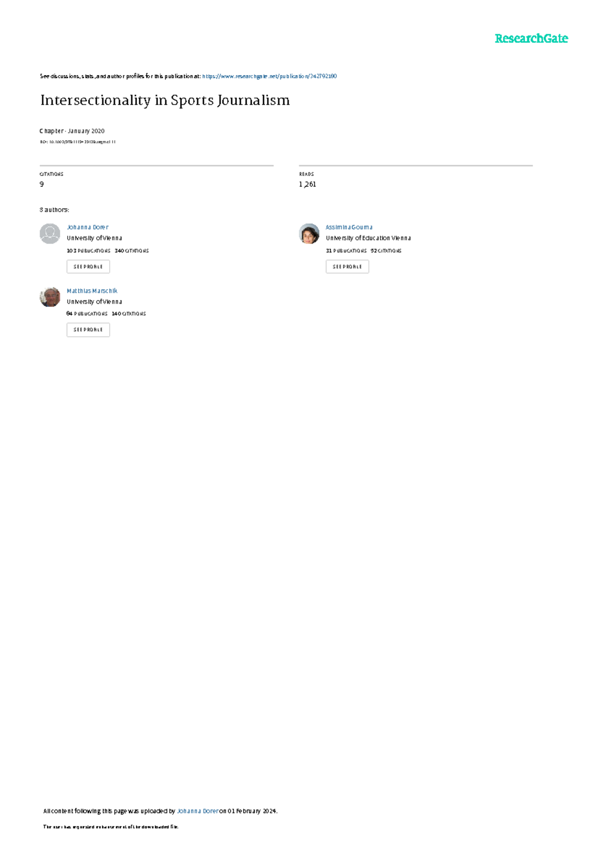 Intersectionality in Sports Journalism: Gender, Race, and ...