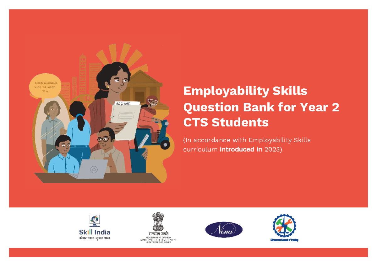 Employability Skills Question Bank for Year 2 CTS Students - Studocu