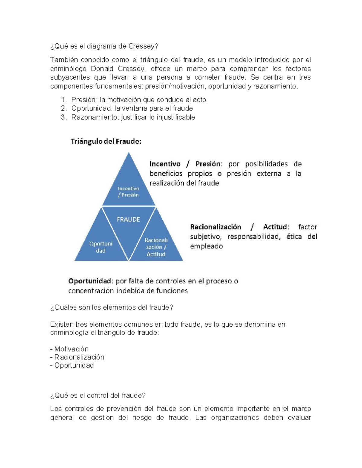 Investigación sobre el Triángulo del Fraude y su Control en ...