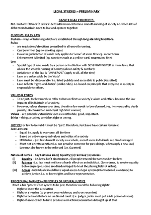 HSC Core 1: Crime - Understanding Criminal Law and Justice Processes ...