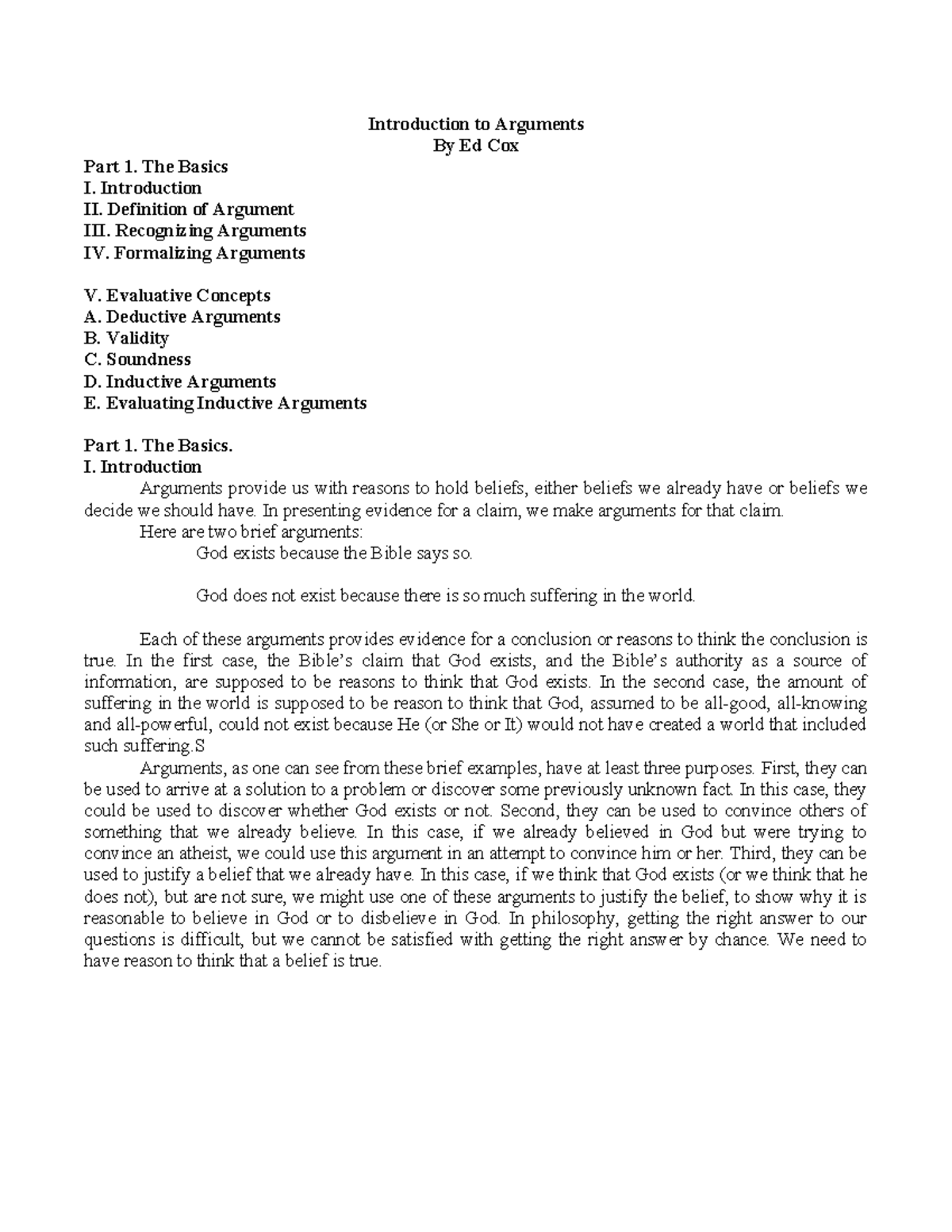 Understanding and Evaluating Arguments: A Comprehensive Guide (PHIL101 ...