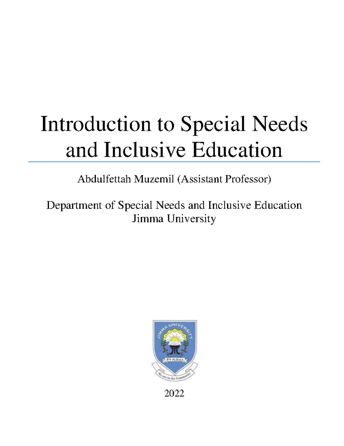 Inclusiveness handouut-All IN ONE(1-8)-Latest - Chapter One 1 ...