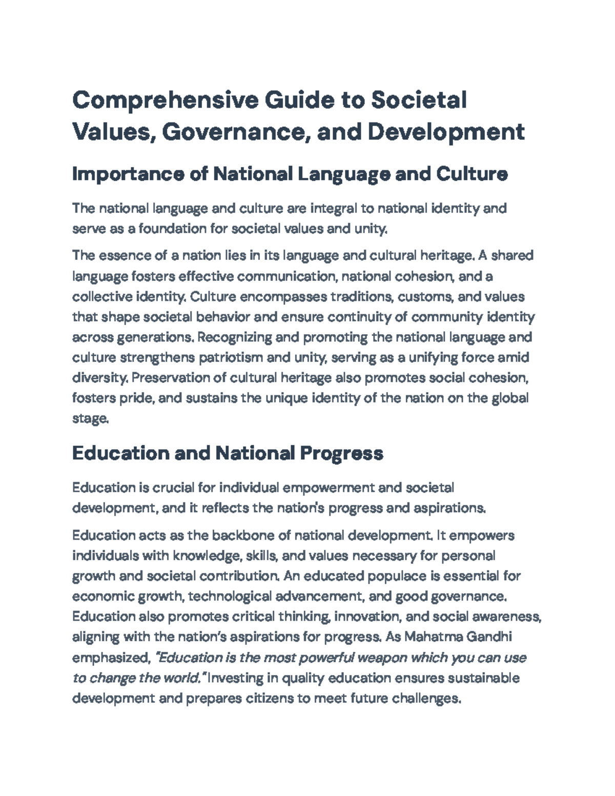 Comprehensive Guide to Societal Values & Governance: Key Insights - Studocu