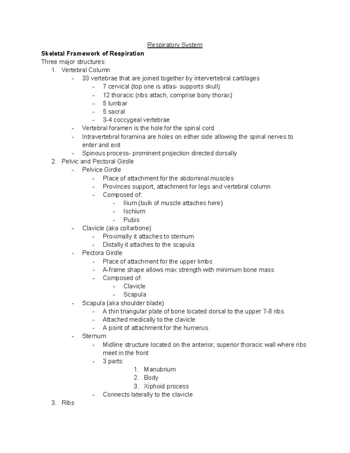 Respiratory System Study Guide: Anatomy & Physiology Overview (BIO 101 ...