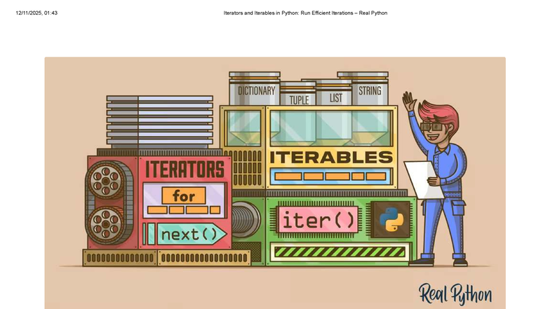 01:43 Iterators and Iterables in Python: Efficient Data Processing Techniques - Studocu
