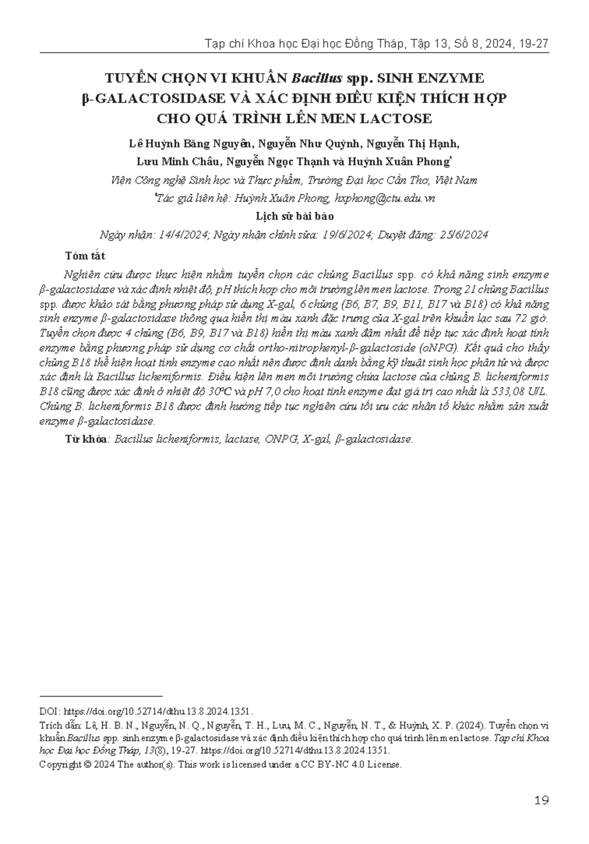 Tap chi KHDT tap 13 so 08 - Huynh Xuan Phong-1607-7775 Văn bản của bài ...