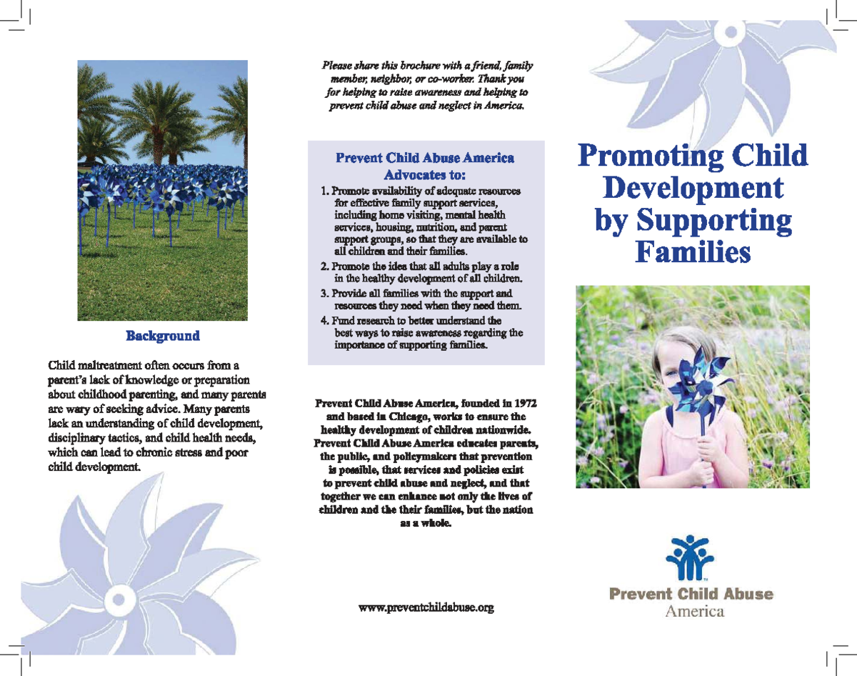Promoting Child Development by Supporting Families Fact Sheet - Please ...