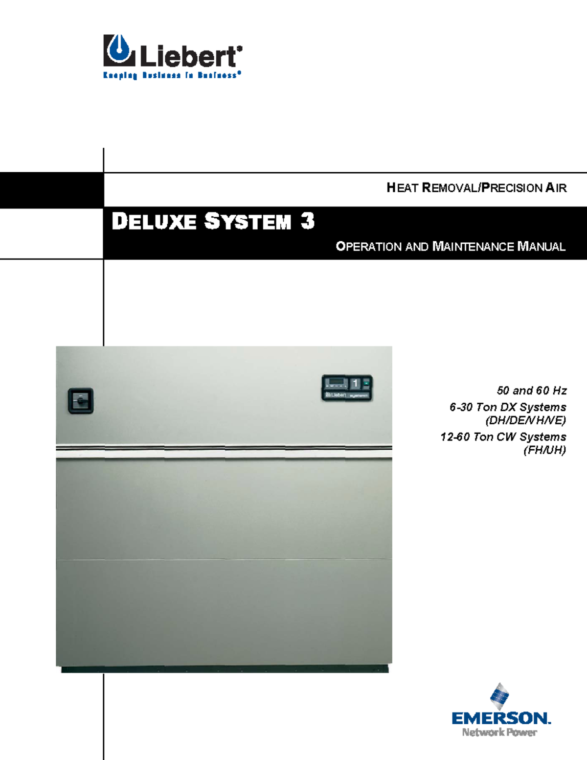 Manual de Operación y Mantenimiento del Sistema AA Liebert - Studocu