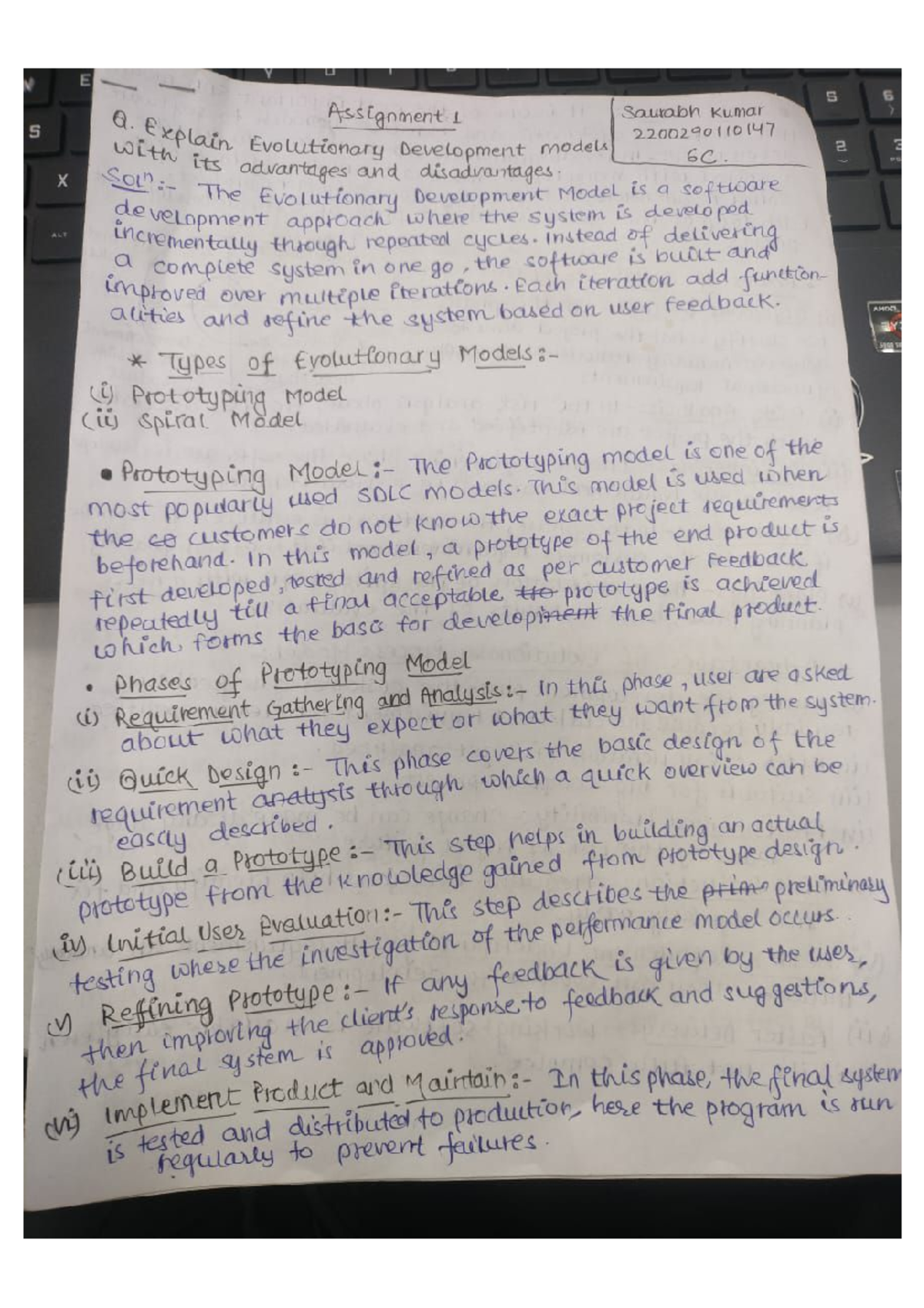 Evolutionary Development Models: Advantages & Disadvantages (Assignment ...