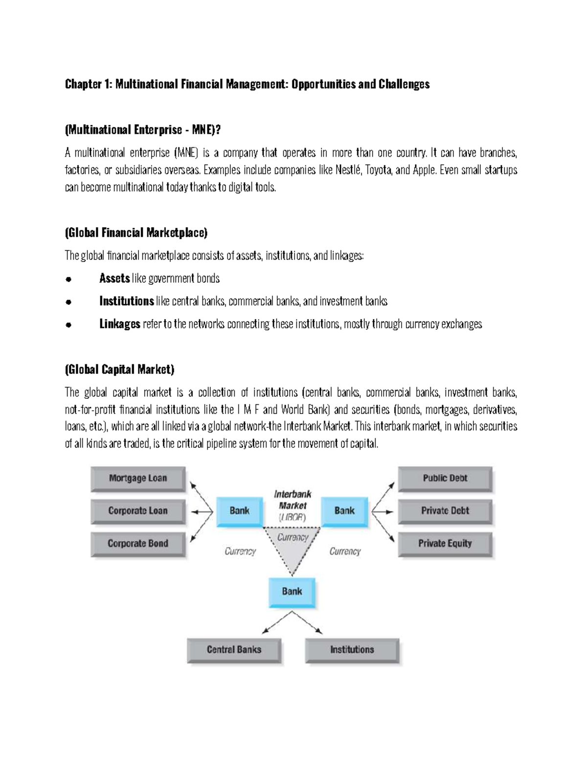 IF Chapter 1: Multinational Financial Management - Key Concepts and ...