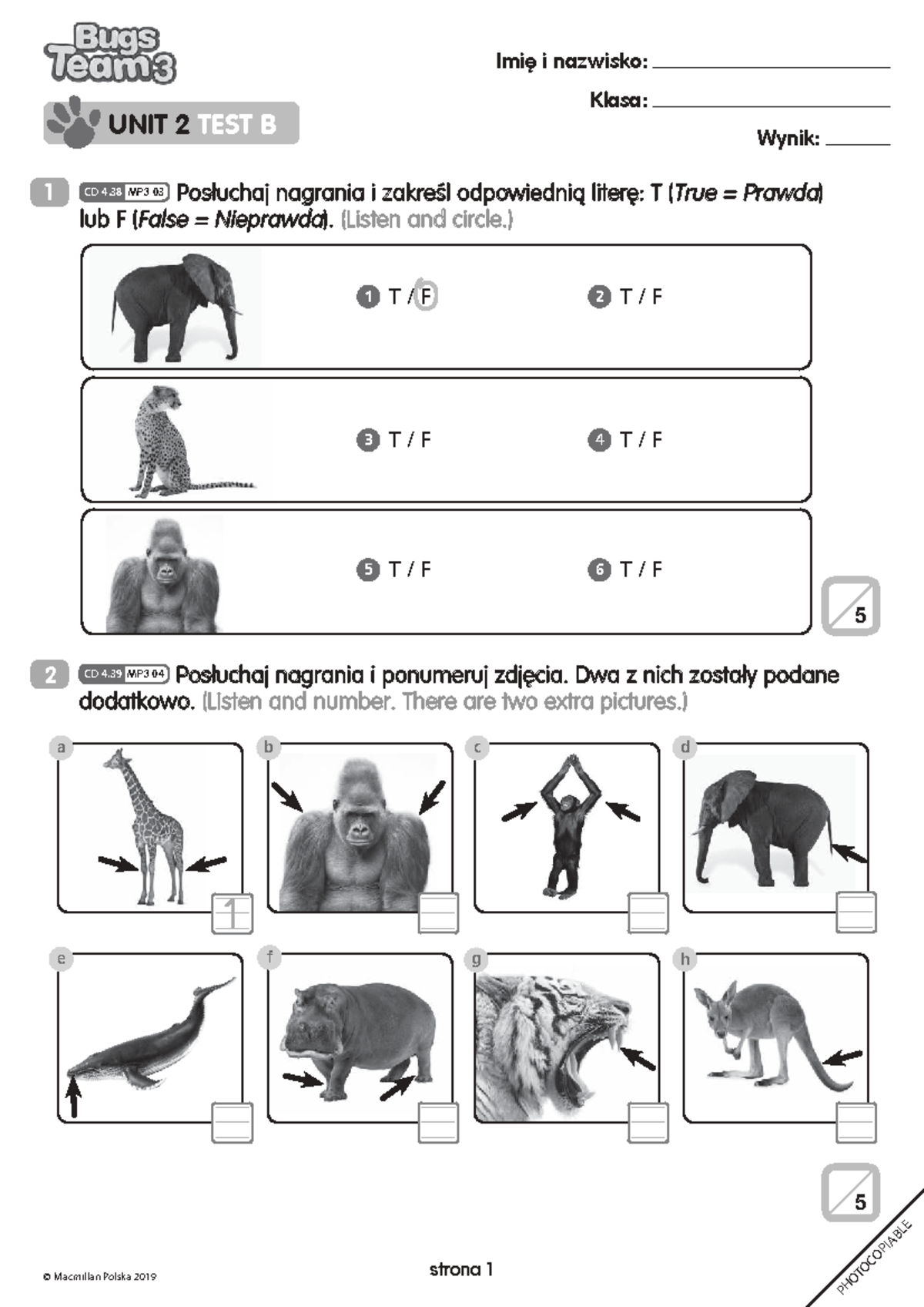 600254784 Unit 2 Test B: Listening & Writing Exercises - Studocu