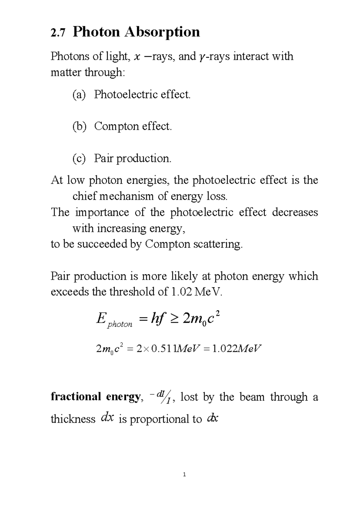 Lecture 7 SPHB021 2026 - Photon Absorption and Wave Properties - Studocu