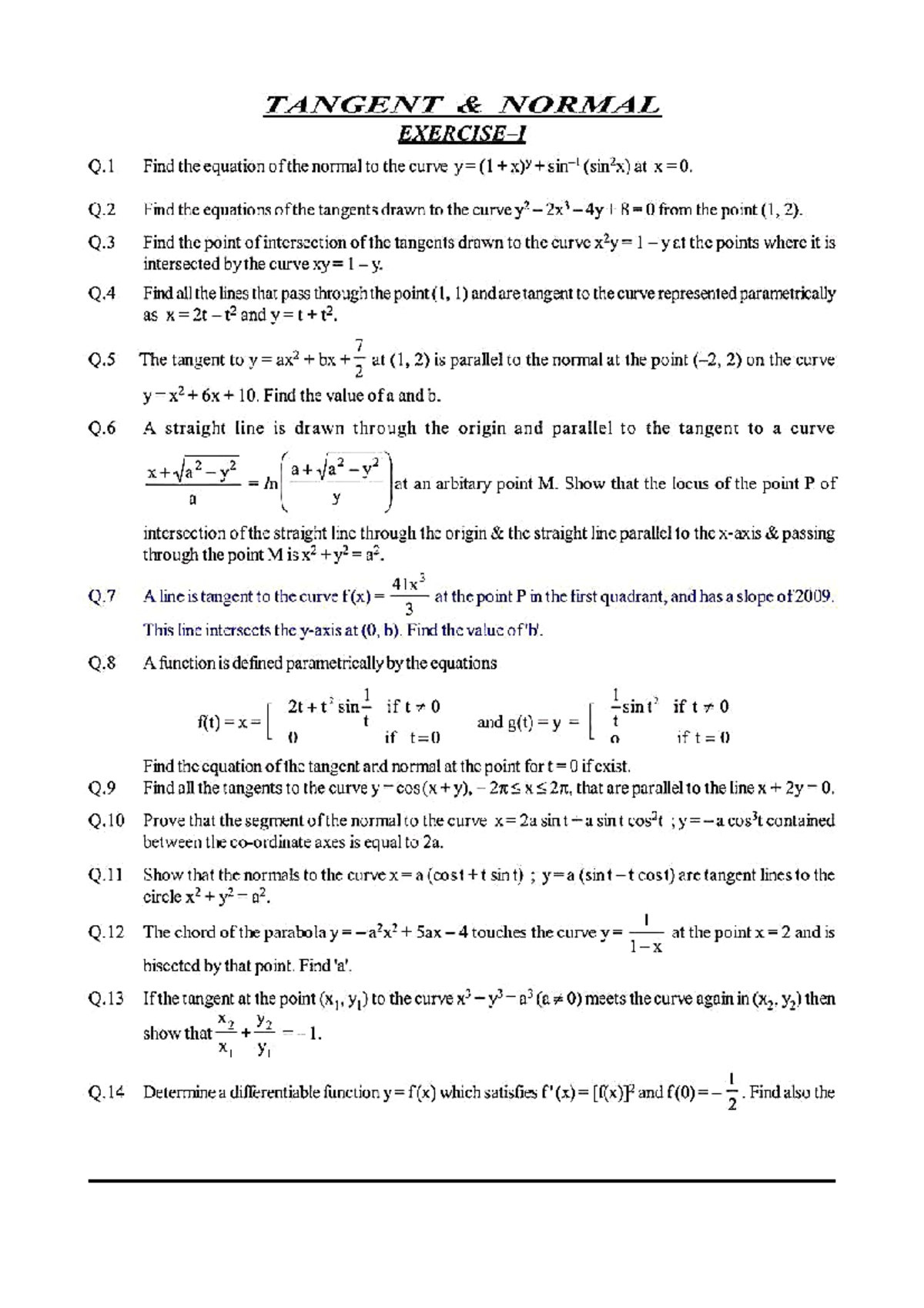 AOD Practice Sheet - Key Questions for JEE Preparation - Studocu