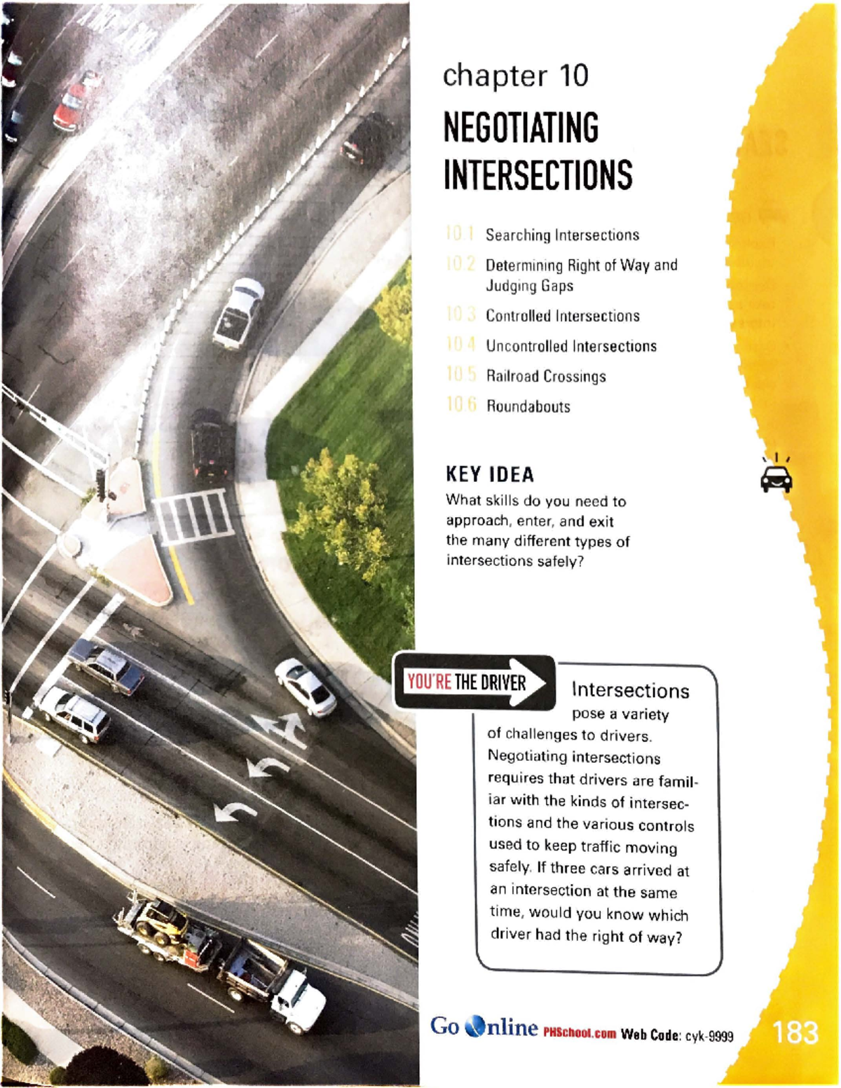 Chapter 10 - Negotiating Intersections - chapter 10 NEGOTIATING ...