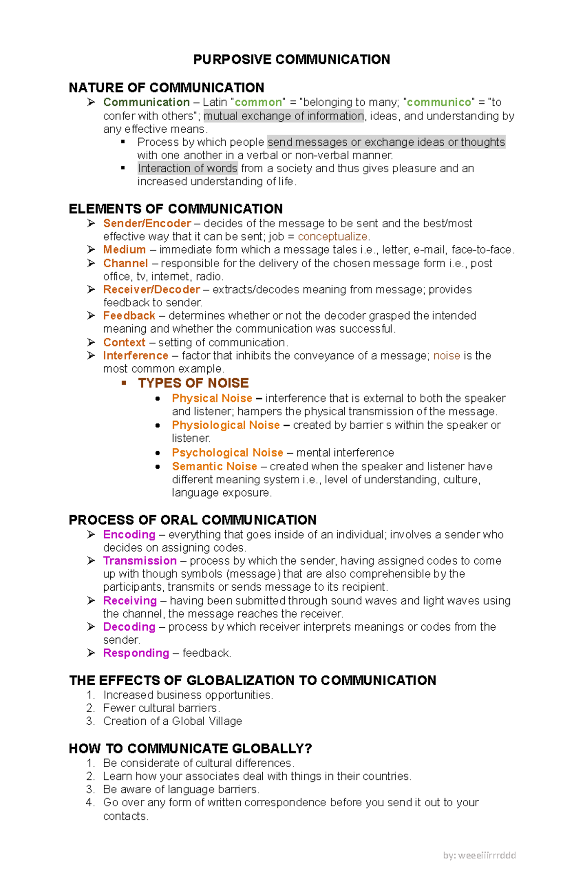 03 10 2025 Purcom Reviewer Midterms - by: weeeiiirrrddd PURPOSIVE COMMUNICATION NATURE OF - Studocu