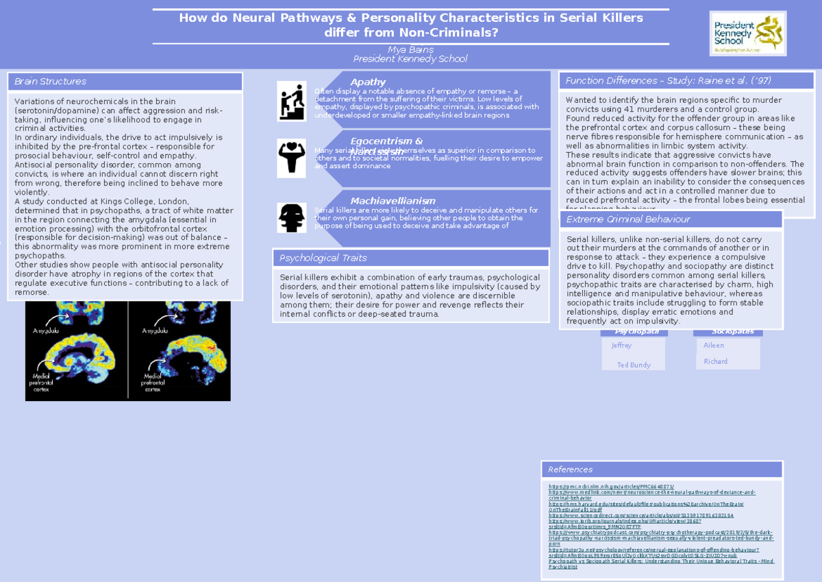 Forensic Psychology: Neural Pathways & Personality Traits in Serial ...
