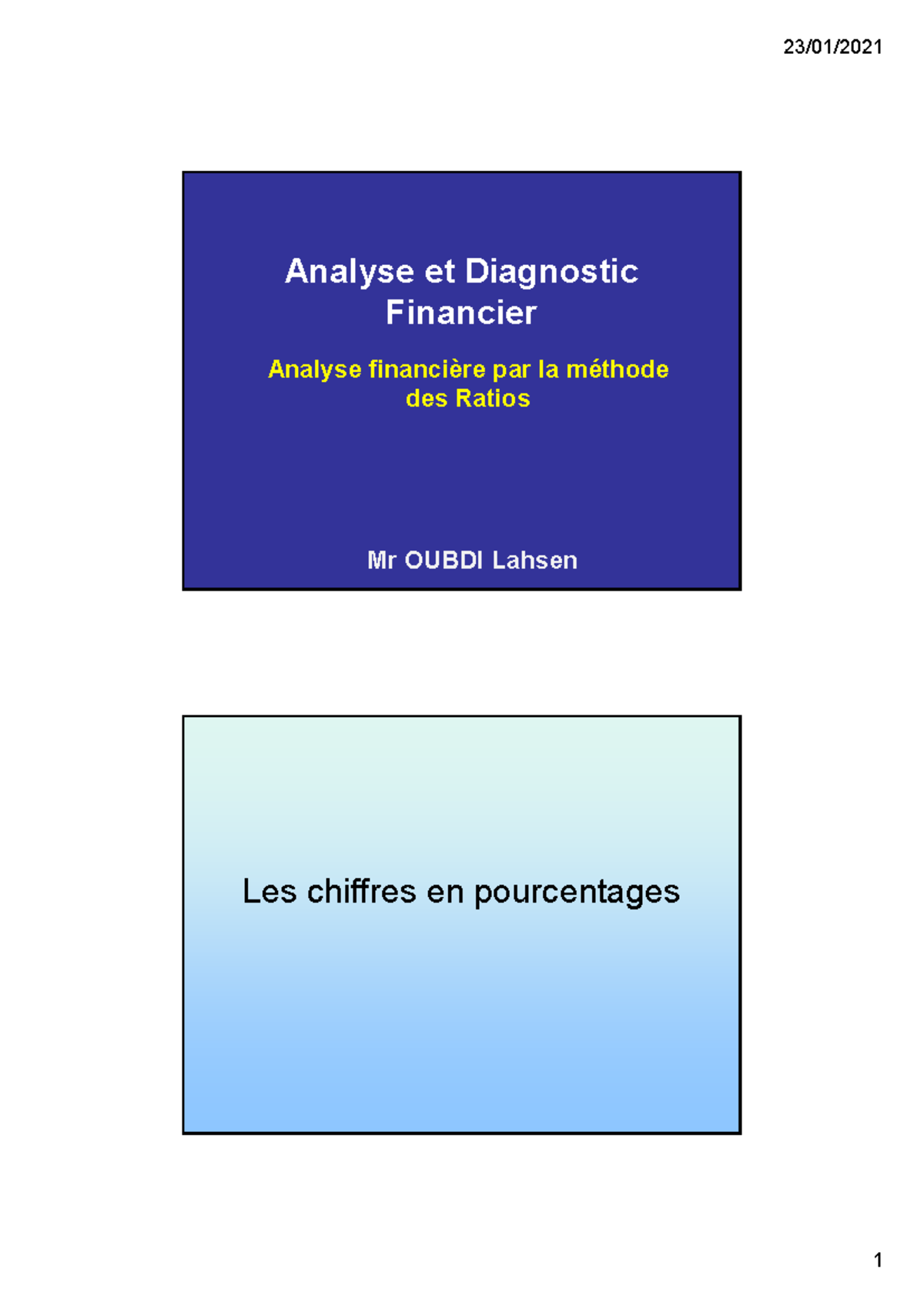 Analyse Financière par Ratios - ADF Résumé des Axes de Cours - Studocu