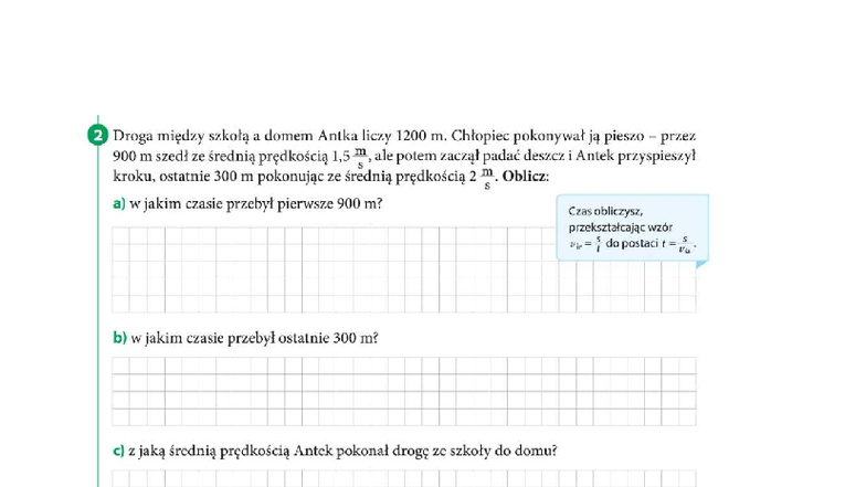 Karta Pracy Klasa 7: Ruch Antka i Obliczenia Czasu - Studocu