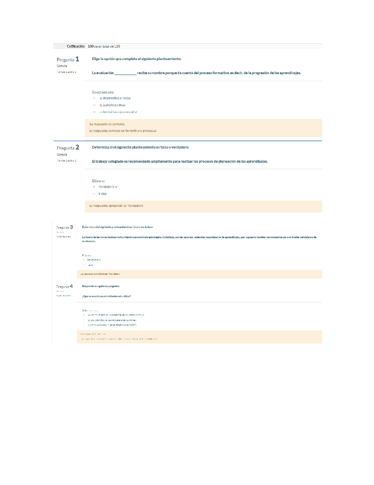 RETO 2 Evaluación Formativa: Preguntas y Respuestas Clave - Studocu