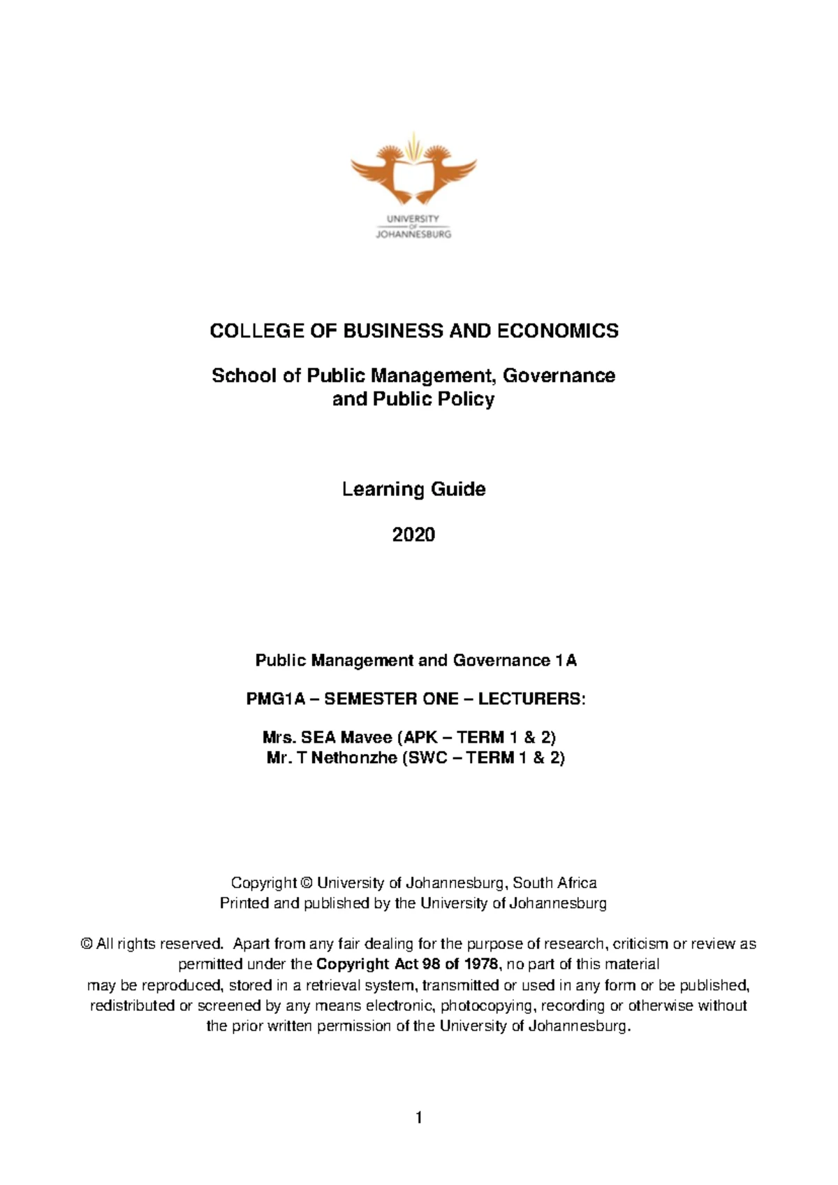 Public Management and Governance: A Comprehensive Overview (PMG) - Studocu