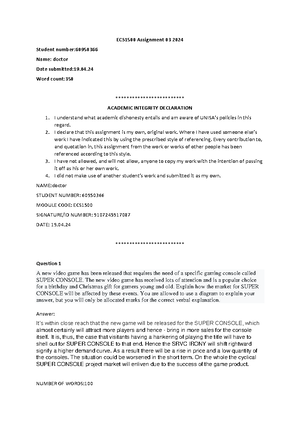 [Solved] There are five macroeconomic objectives For this assessment you - Introduction to ...