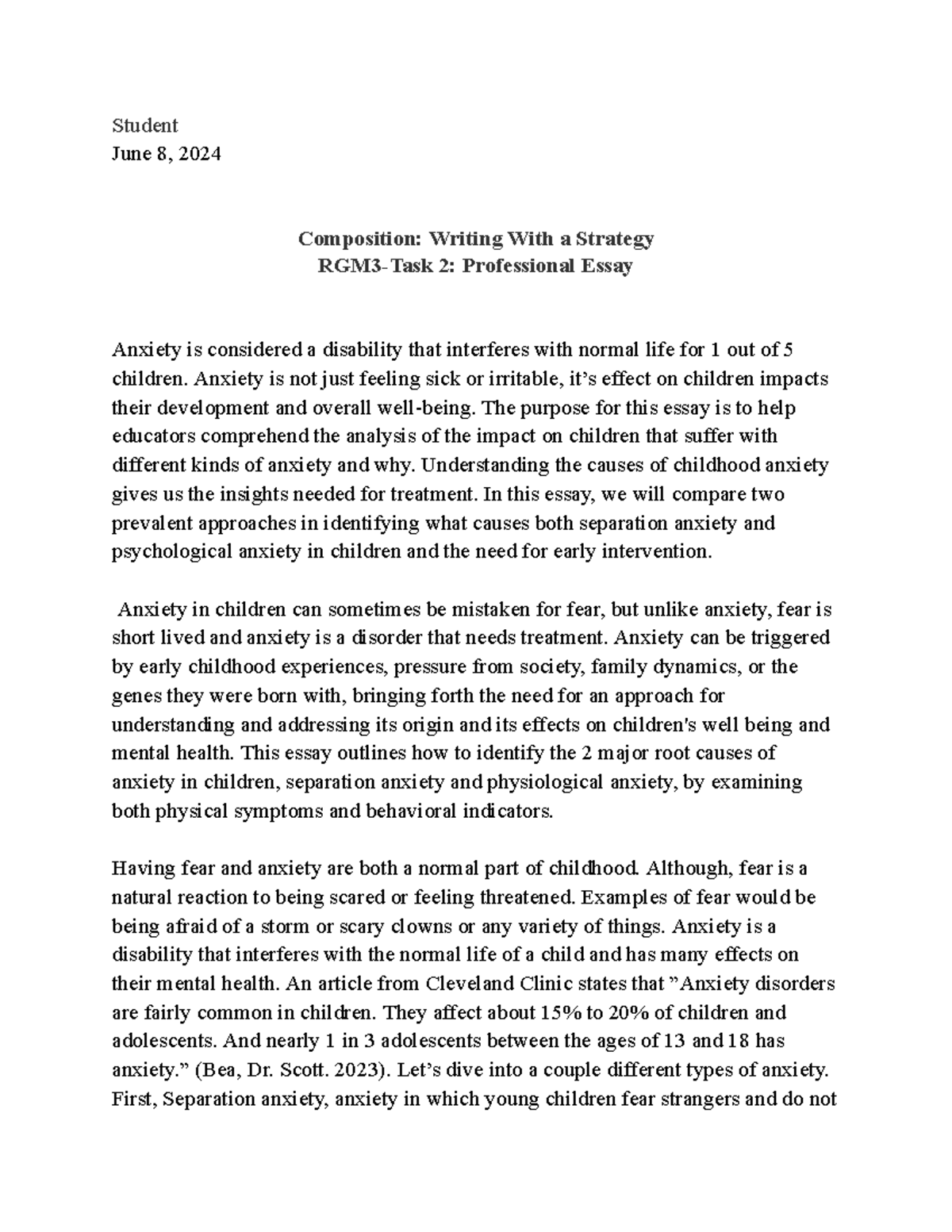 RGM3-Task 2 - Student June 8, 2024 Composition: Writing With a Strategy ... RGM3-Task 2 - Student June 8, 2024 Composition: Writing With a Strategy ...