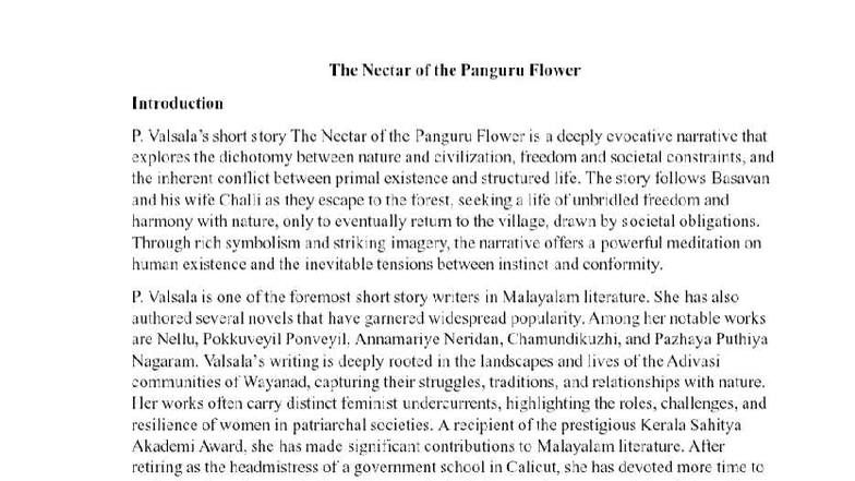 Nectar of the Panguru Flower: A Poetic Exploration of Freedom and ...