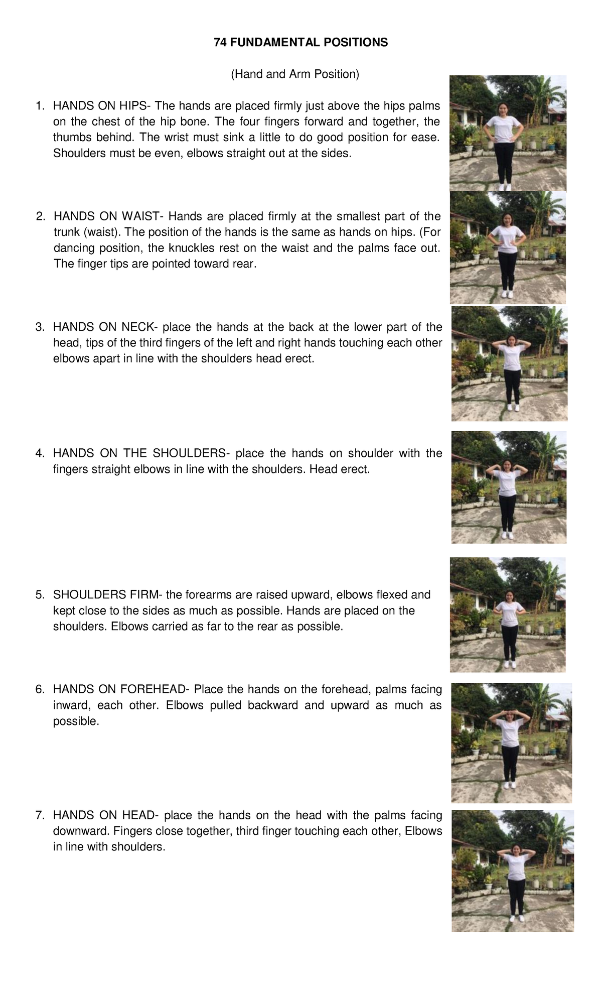 74 - Fundamental Positions: Hand, Arm, Leg, and Trunk Techniques - Studocu