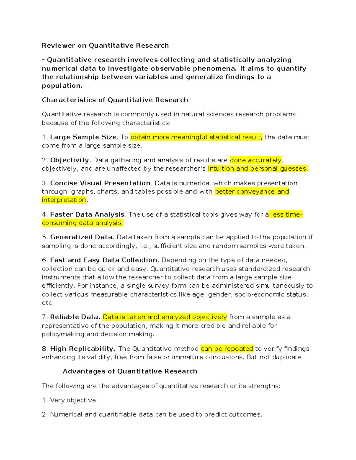 Reviewer on Quantitative Research - Reviewer on Quantitative Research ...
