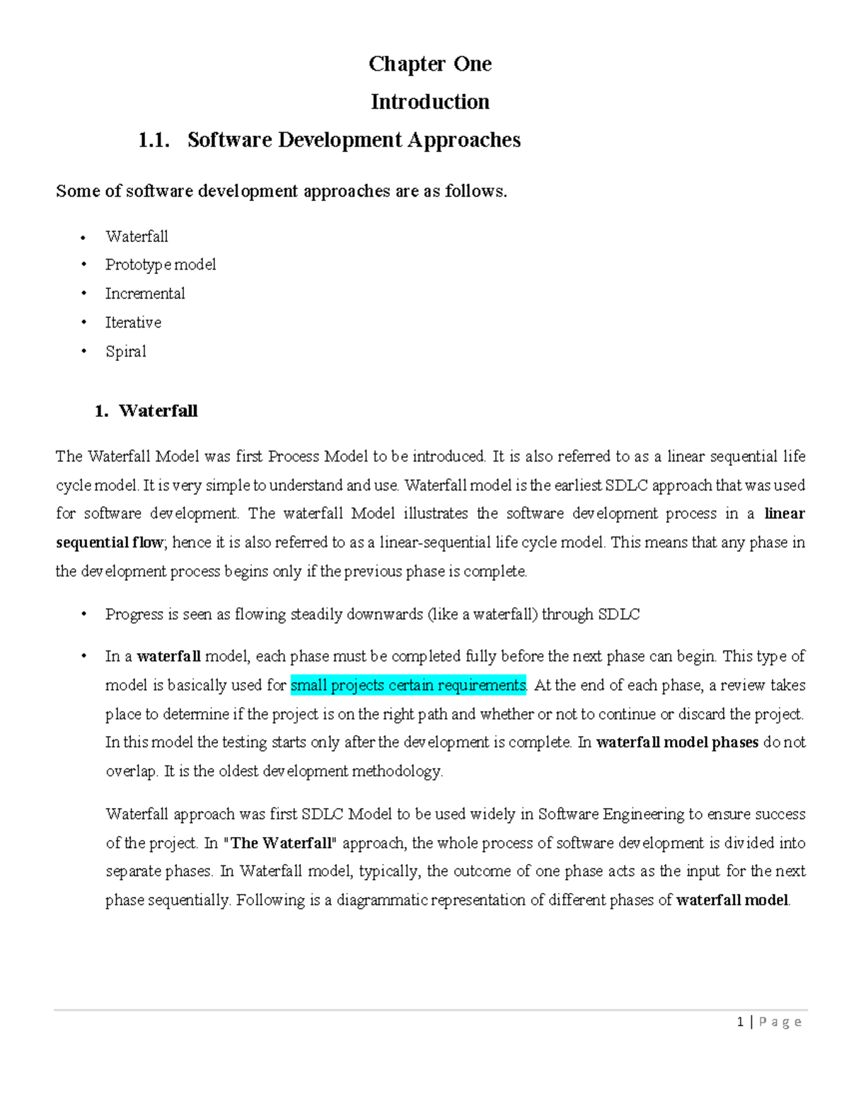 C# Chapter 1 - Introduction to Software Development Approaches - Studocu