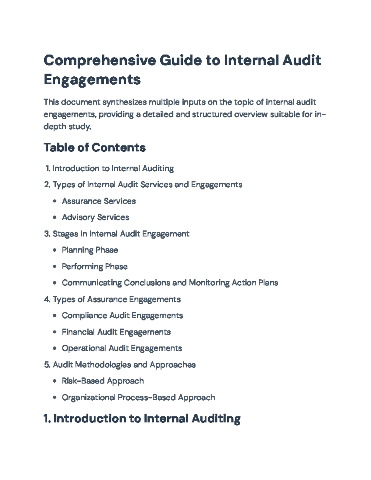 Comprehensive Guide to Internal Audit Engagements: Effective Strategies ...