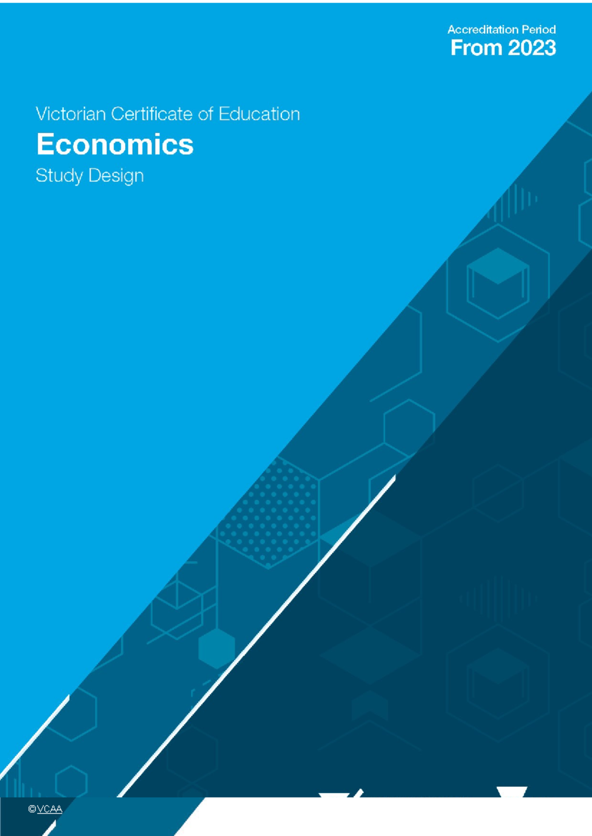 VCE Economics Study Design 2023: Comprehensive Overview and Scope - Studocu