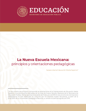2324 S3: Evaluación Formativa en la NEM y su Impacto en el Aprendizaje - Studocu