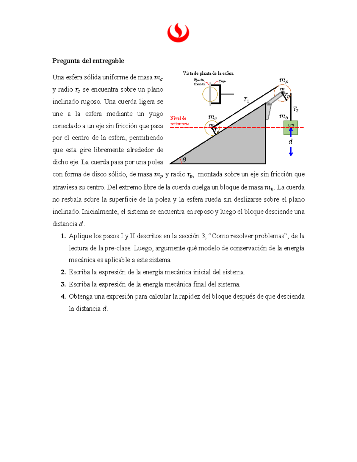 S10 S1 Entregable: Energía Mecánica en Sistemas con Esfera y Polea ...
