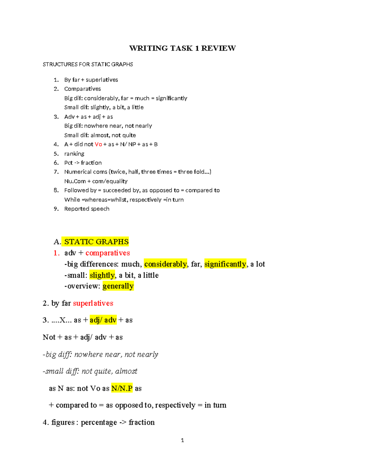WRITING TASK 1 REVIEW: STRUCTURES FOR STATIC & DYNAMIC GRAPHS - Studocu