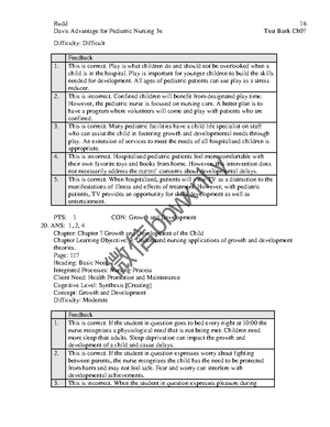 Test bank pediatric nursing critical components of nursing care 3rd ...