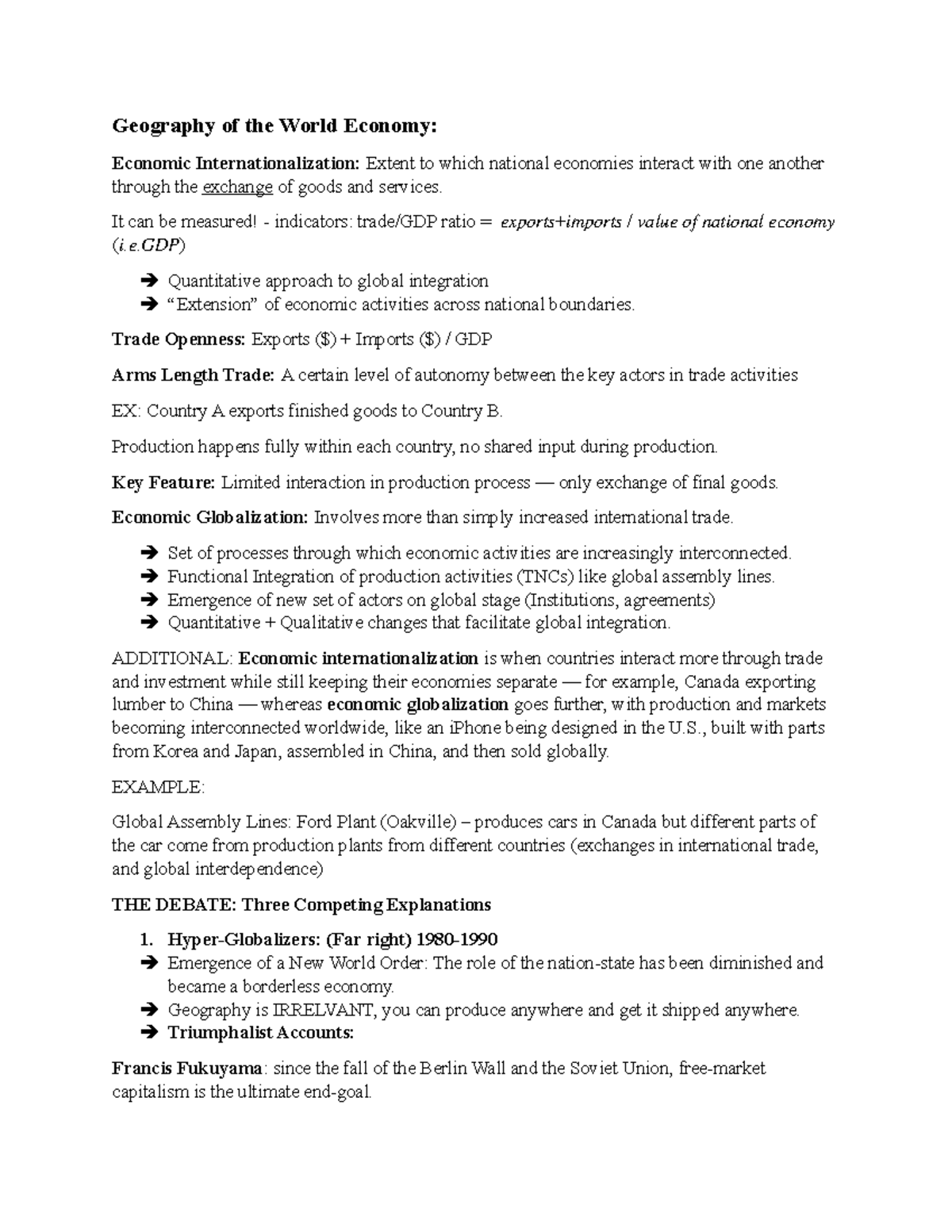 Geography 101: Comprehensive Lecture Notes for Pre-Midterm Review - Studocu