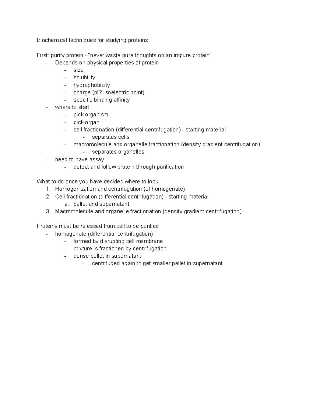 271 - Lecture 3D - Biochemical Techniques for Protein Purification ...
