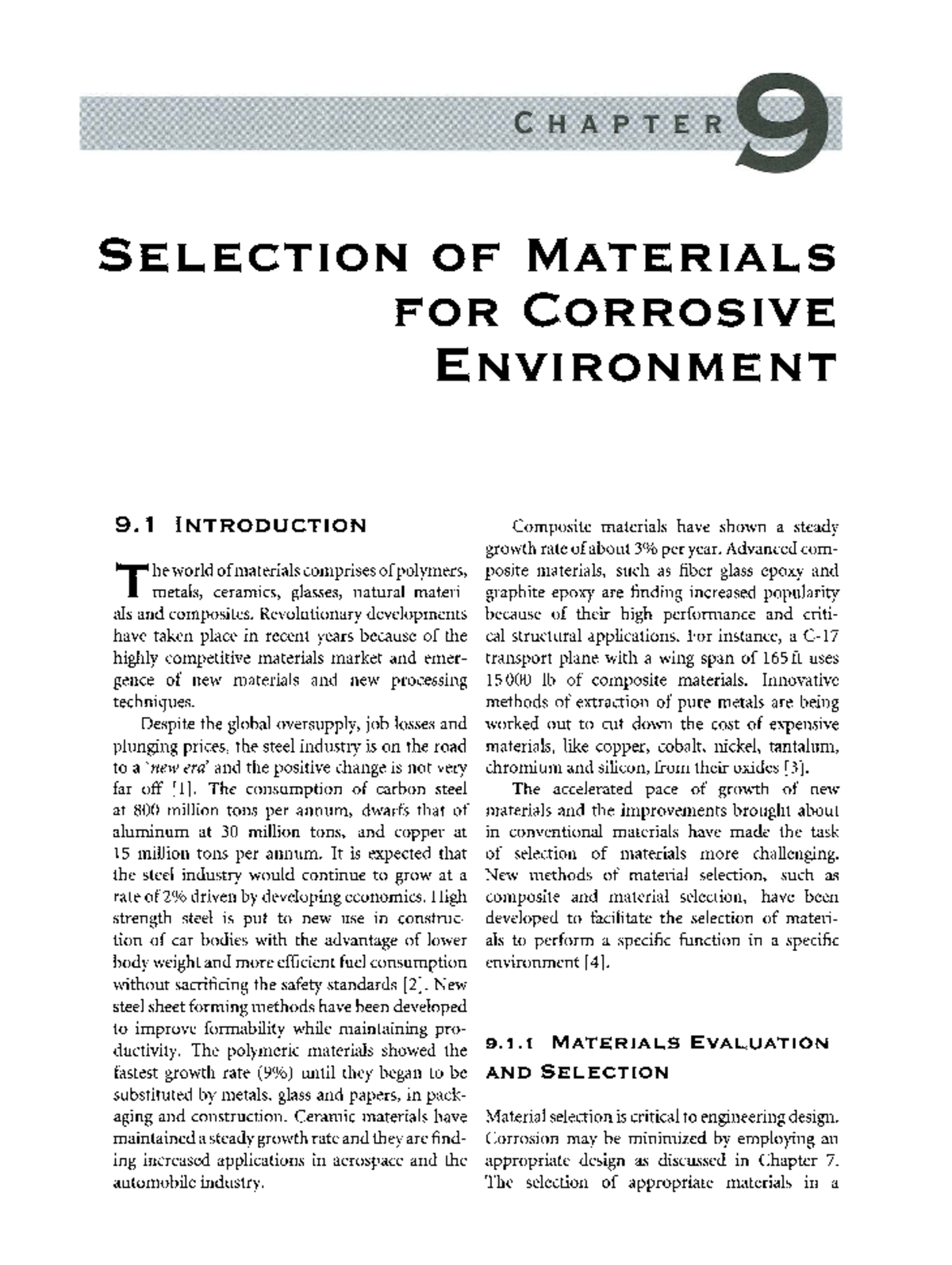 Selection of Materials for Corrosive Environments: A Comprehensive ...