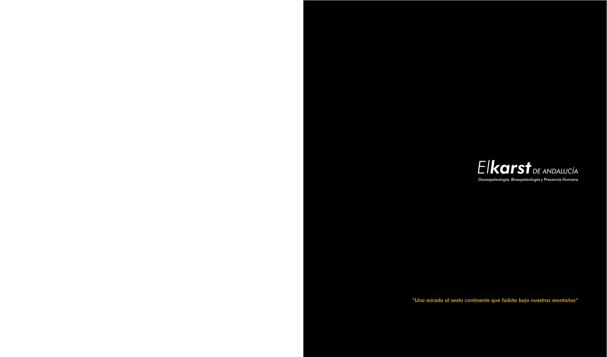 El Karst de Andalucía: Geoespeleología y Biodiversidad Subterránea ...