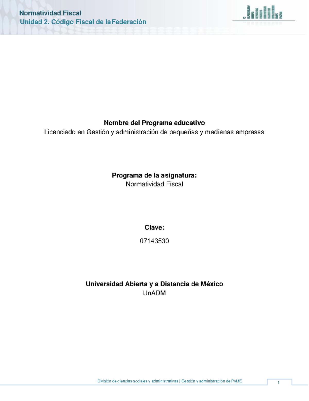 Normatividad Fiscal U2: Análisis del Código Fiscal de la Federación ...