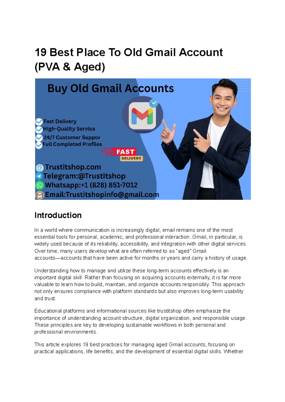 19 Best Practices for Managing Aged Gmail Accounts (PVA) - Studocu