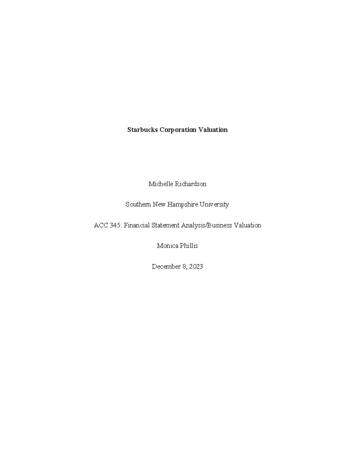 ACC 345 Module 6 Problem Set: COGS, Tax Rate & Sales Effect Analysis ...