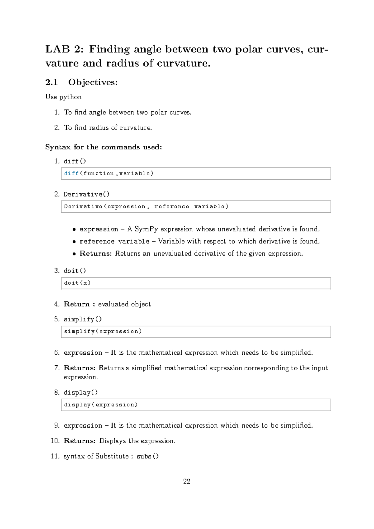 Exploring Polar Curves: LAB 2 - MATHS SEM 2 LAB WORK CSE - Studocu